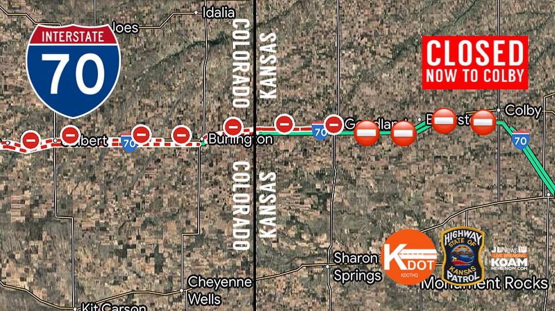 I-70 closes in NW Kansas; KOAM Travel Alert | Joplin News First ...