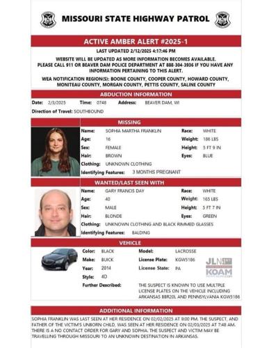 Amber Alert: Wisconsin, Arkansas and now Missouri for pregnant teen ...