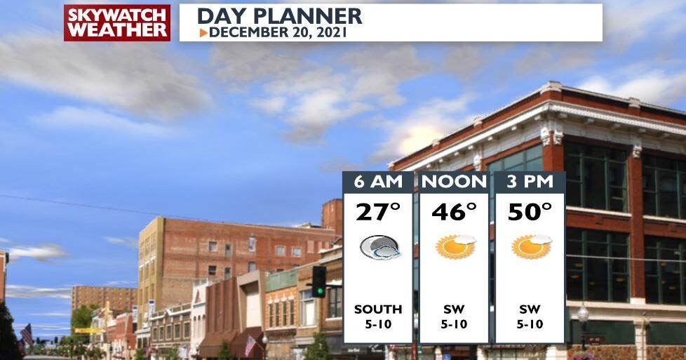 Starting to warm back up on a dry Monday – Nick | Forecast ...