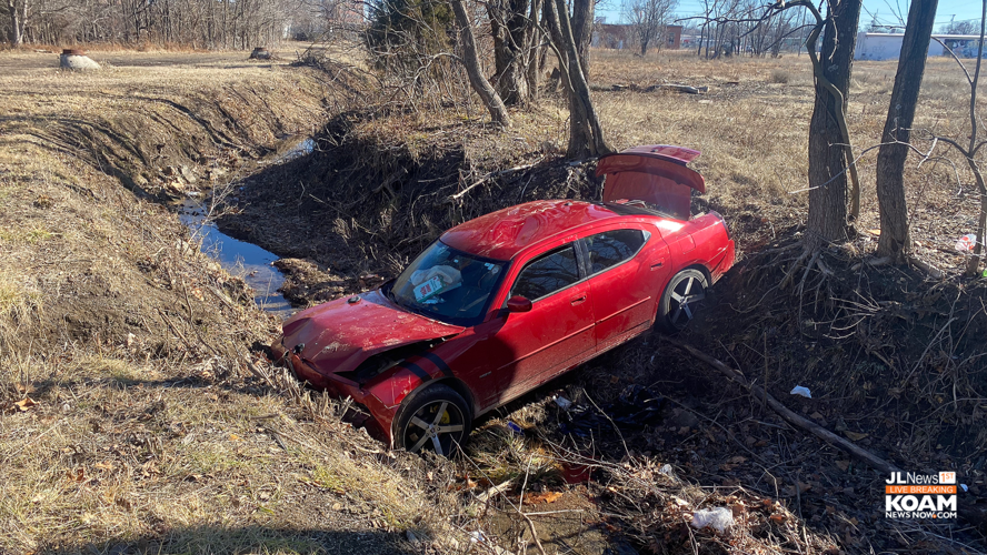 Car crashes into runoff creek; Ran from Joplin Police last night ...