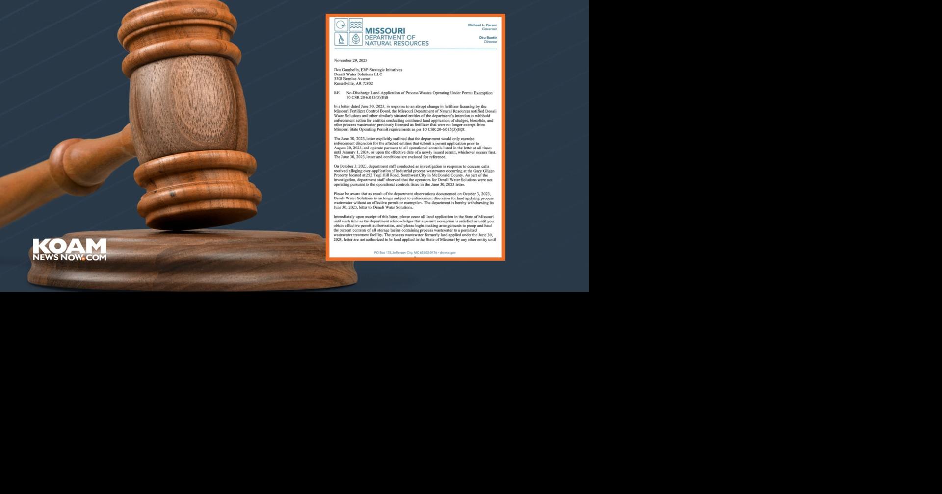 Denali ordered to cease land application in Missouri | Local News ...