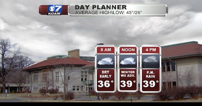 Thursday Day Planner | Weather | koamnewsnow.com