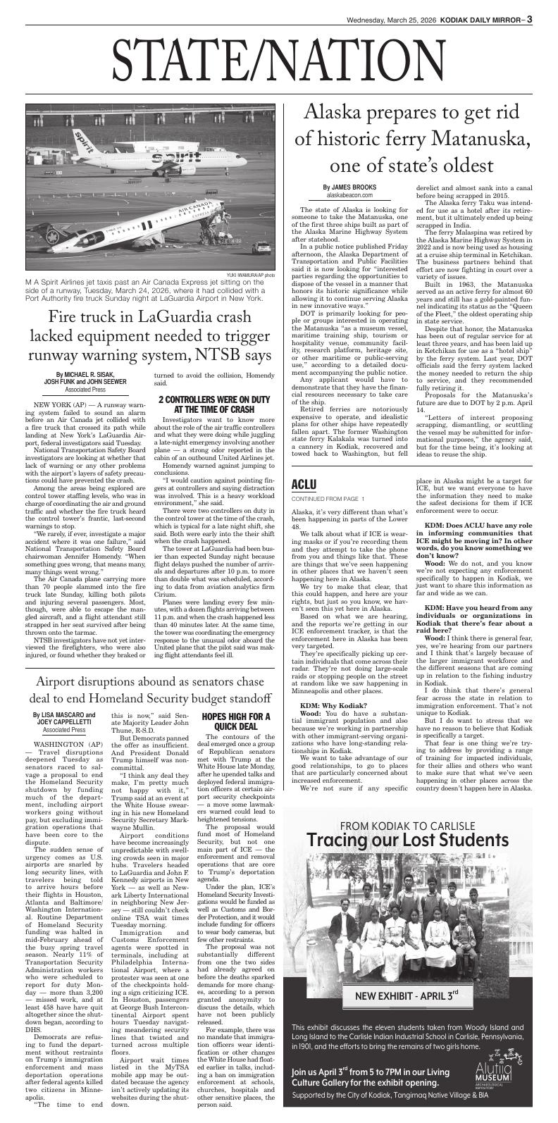 Page M03 | e-Edition | kodiakdailymirror.com