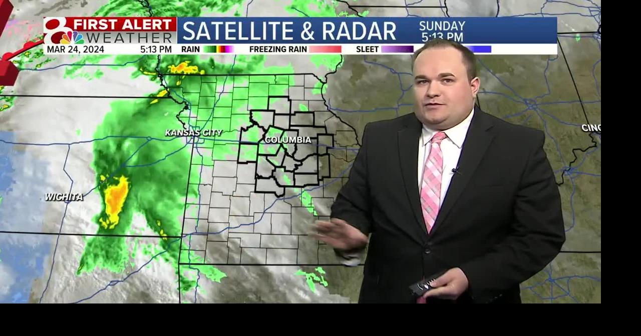 Rain arrives overnight, more expected on Monday with windy conditions ...