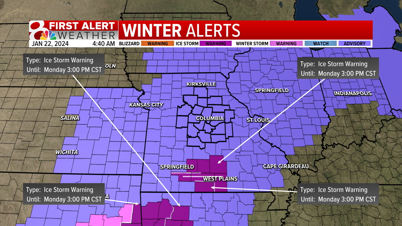 Freezing rain and Ice for Columbia and Jefferson City | Weather | komu.com