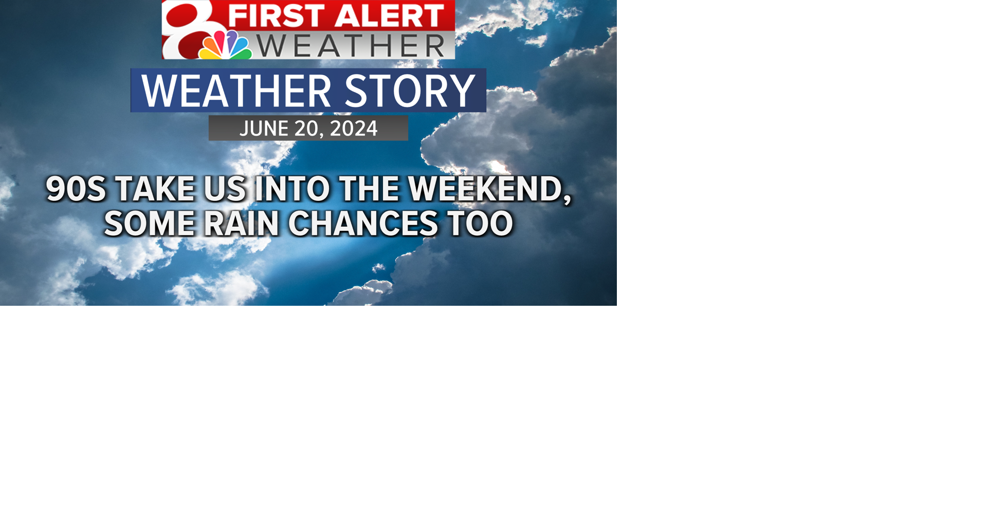 Forecast: 90s continue into the weekend | Weather | komu.com