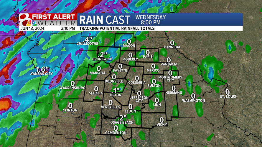 Forecast: Isolated showers possible on Wednesday | Weather | komu.com