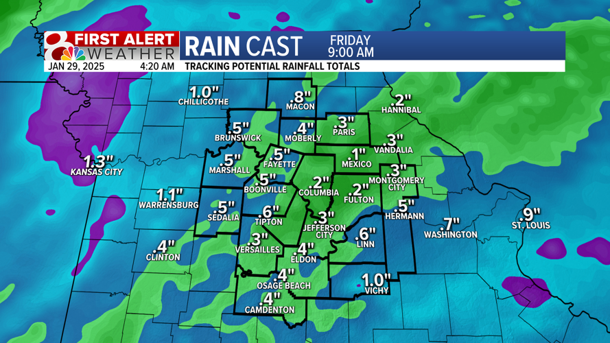 Forecast: Sunshine Wednesday, rain chances coming | Weather | komu.com