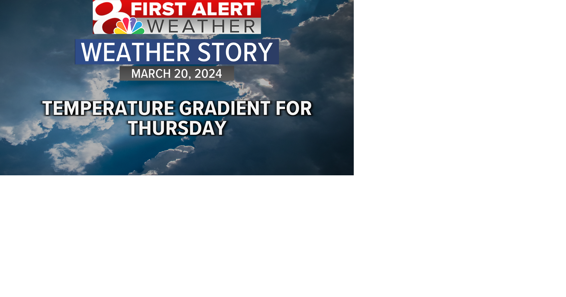 Forecast: A Contrast in Temperatures for Thursday | Weather | komu.com