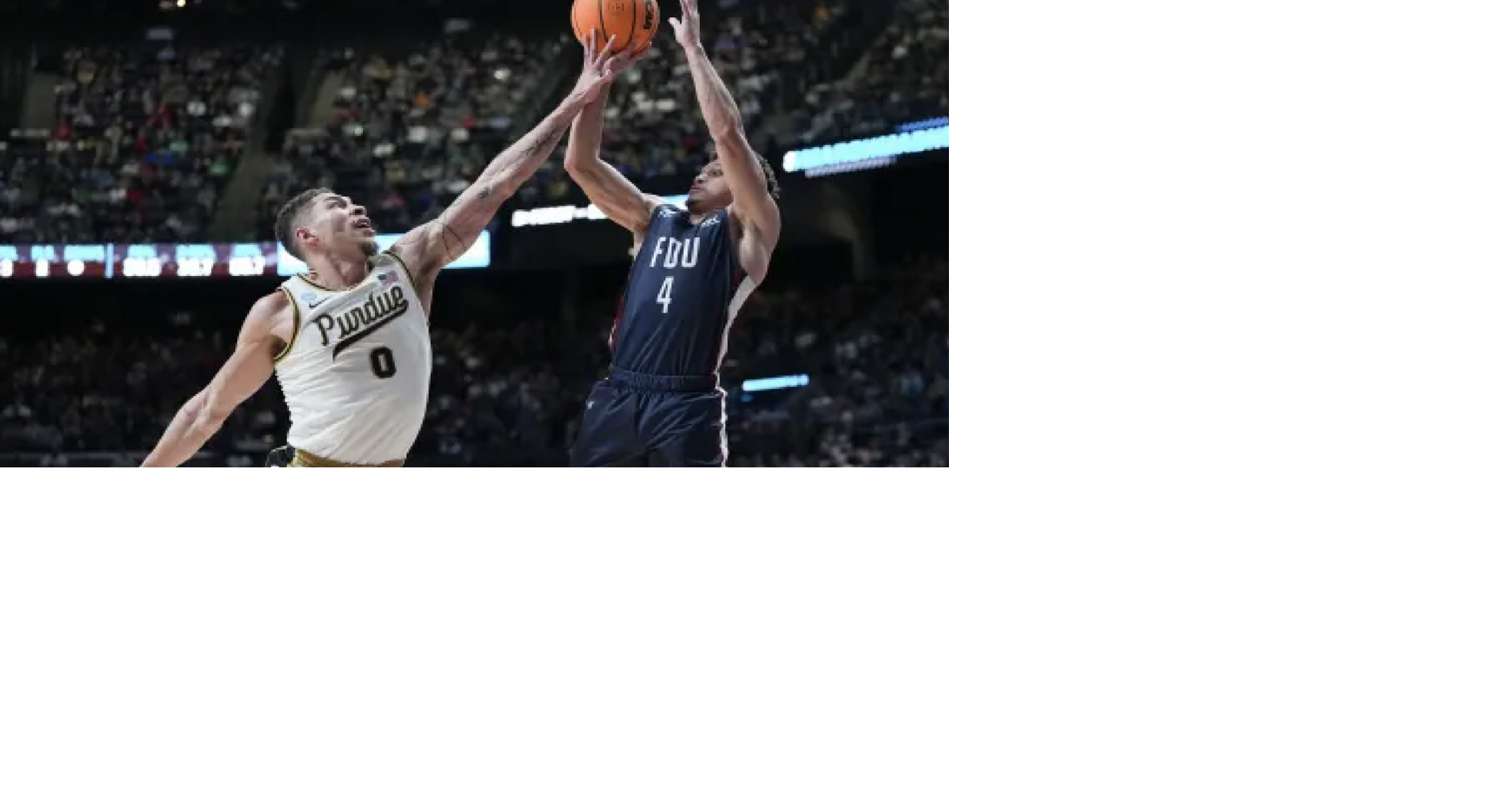 No. 16 Fairleigh Dickinson shocks No. 1 Purdue in historic March ...