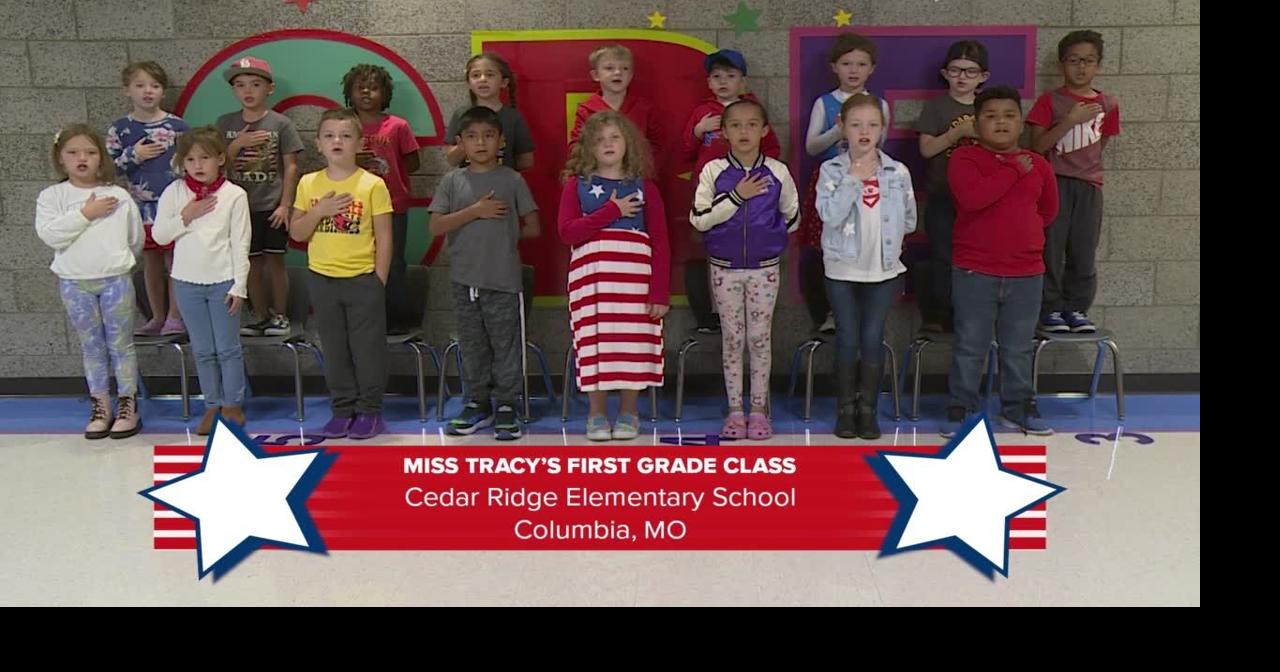 Cedar Ridge Elementary - Ms. Tracy's 1st Grade Class | Daily Pledge ...