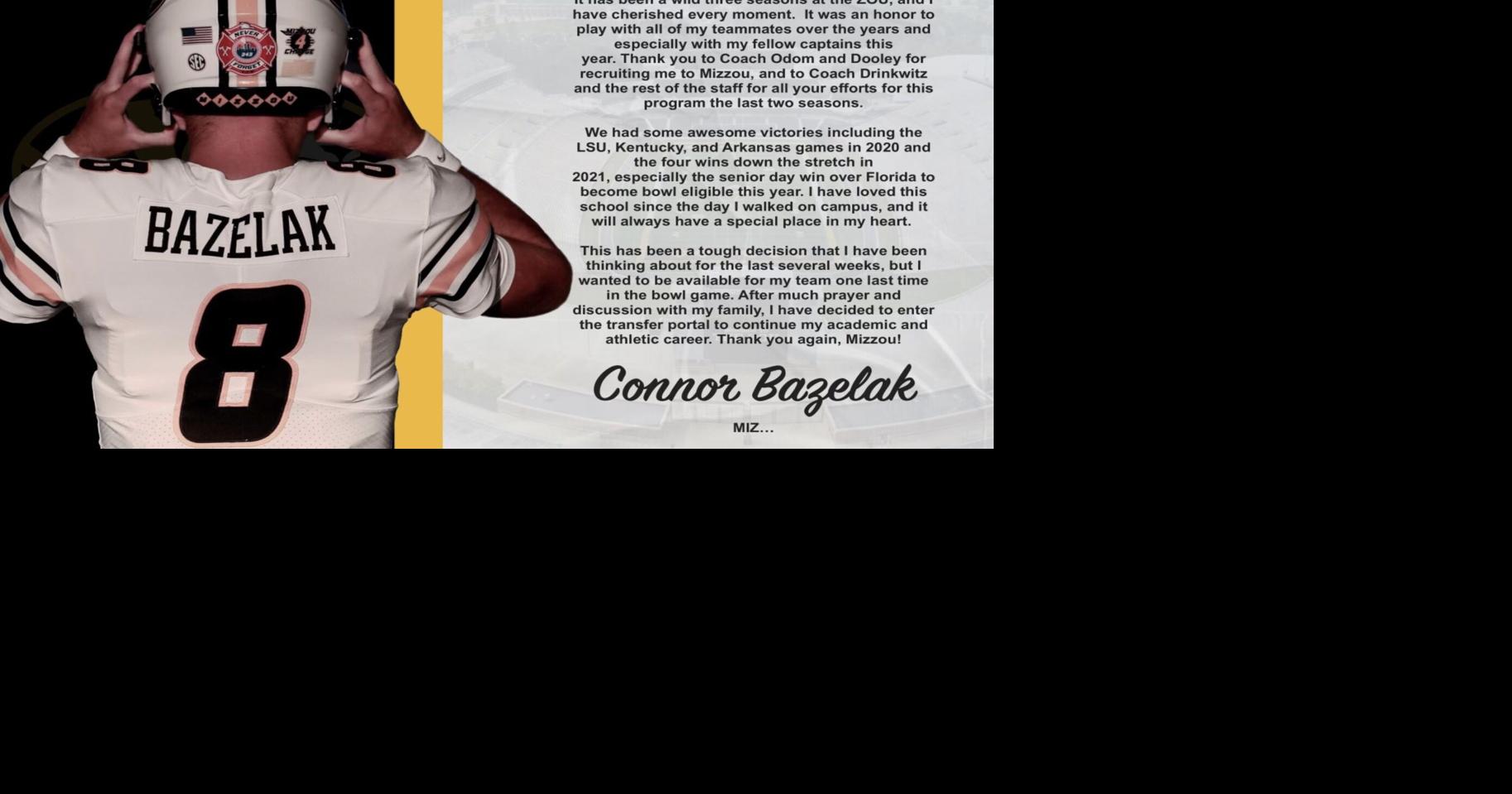 Bazelak enters Transfer Portal | Mizzou Xtra | komu.com