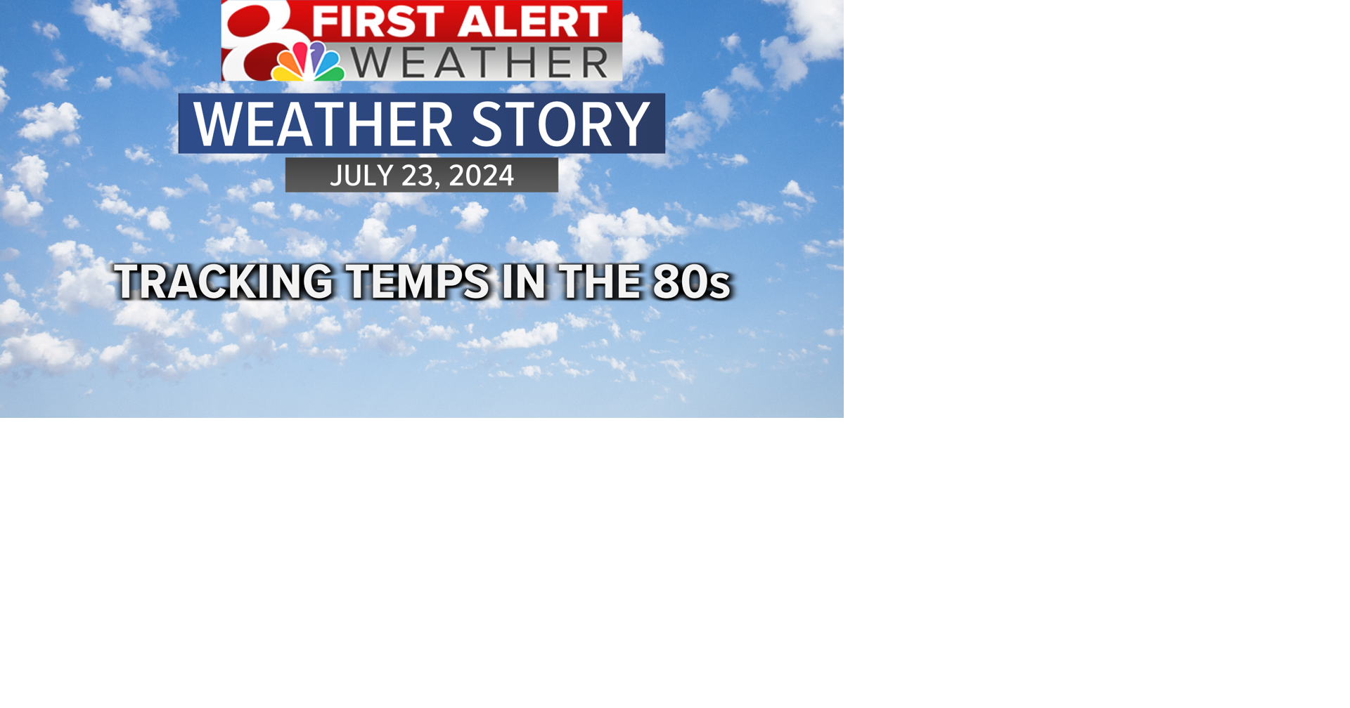 Forecast: Tracking temps in the 80s | Weather | komu.com
