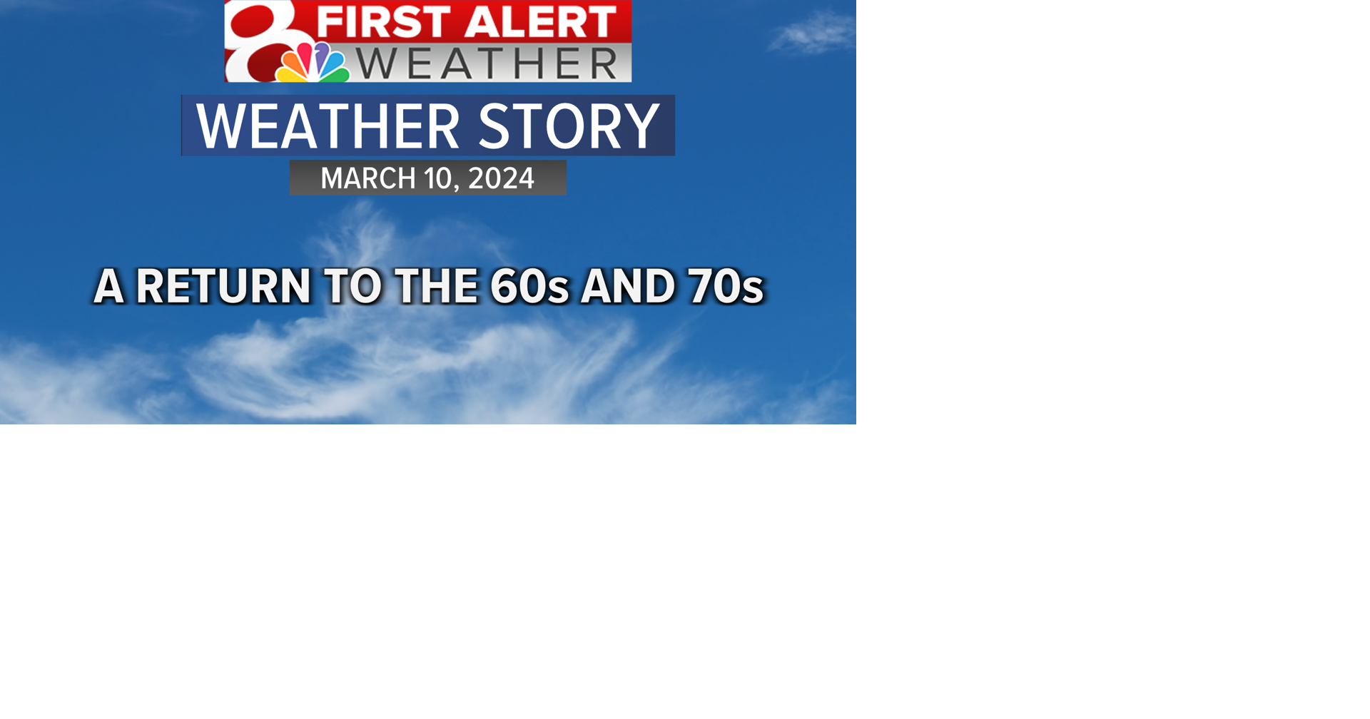 Forecast: A return to the 60s and 70s | Weather | komu.com