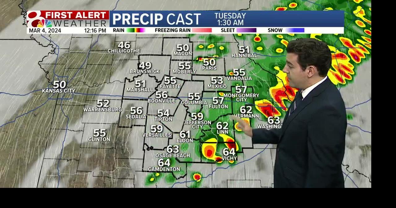 Showers and storms to pass through this evening | Weather | komu.com