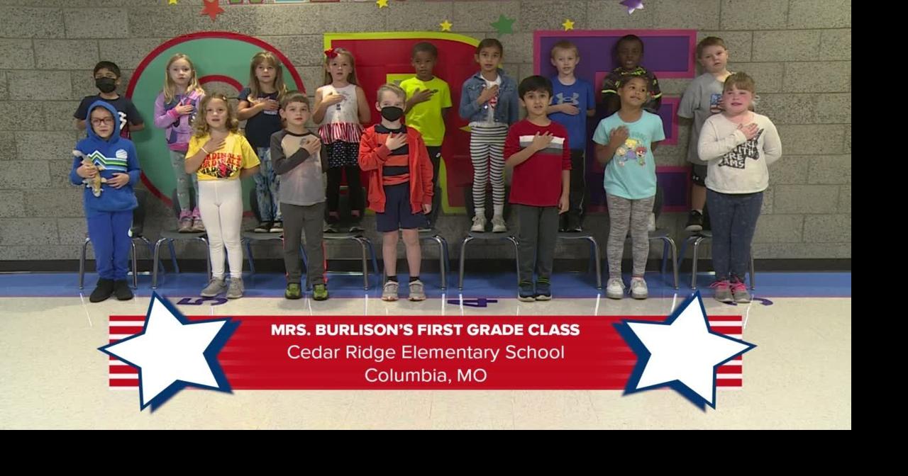 Cedar Ridge Elementary - Mrs. Burlison's 1st Grade Class | Daily Pledge ...