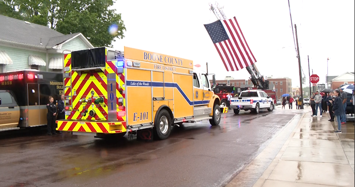 Procession from Columbia to Union for assistant fire chief | Mid ...