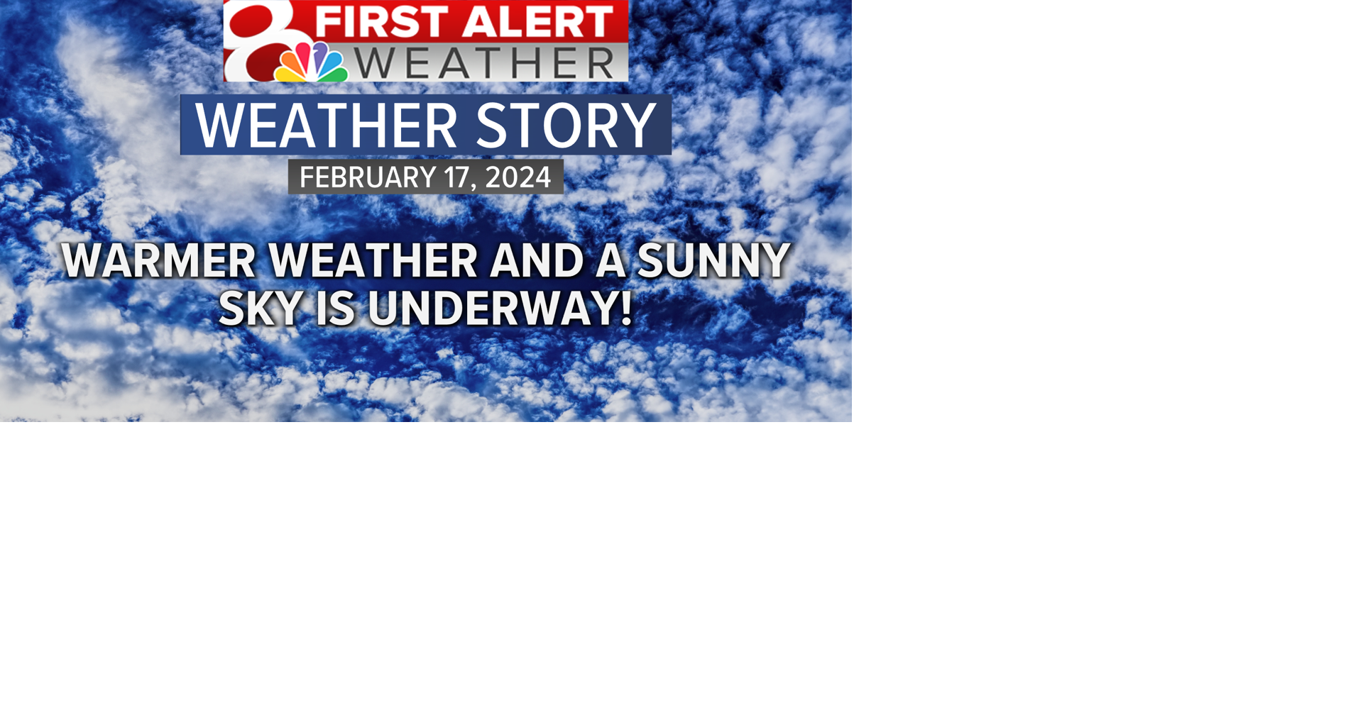 Forecast: Sunshine and warmer weather coming back! | Weather | komu.com