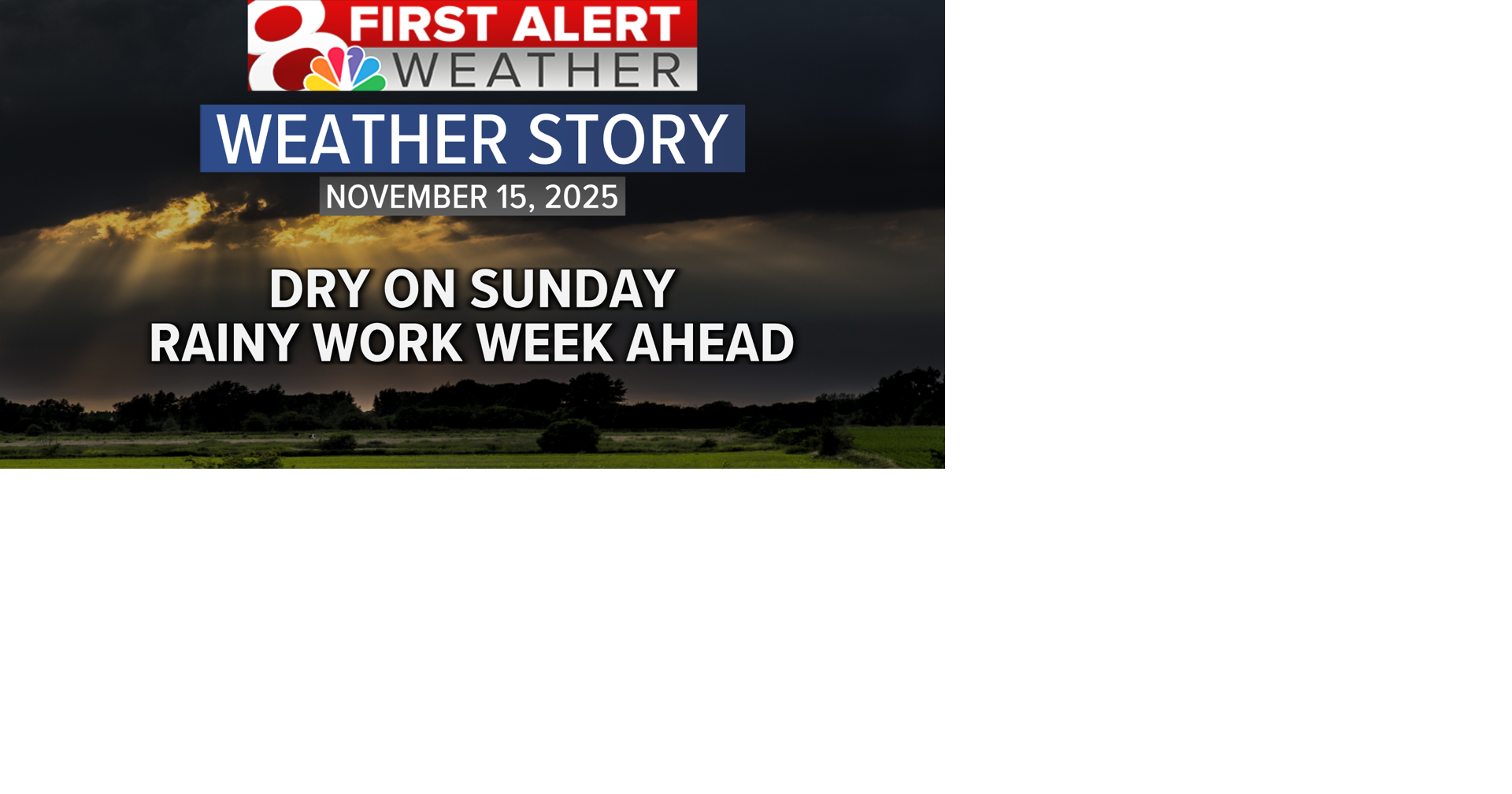 Forecast: Dry Sunday, rainy work week ahead | Weather | komu.com