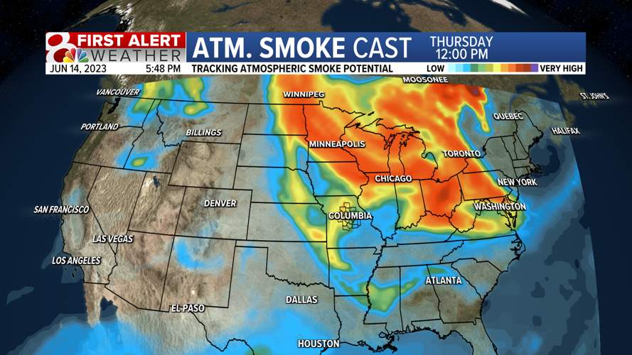 Forecast: Wildfire smoke returns to our sky and temperatures flirt with ...
