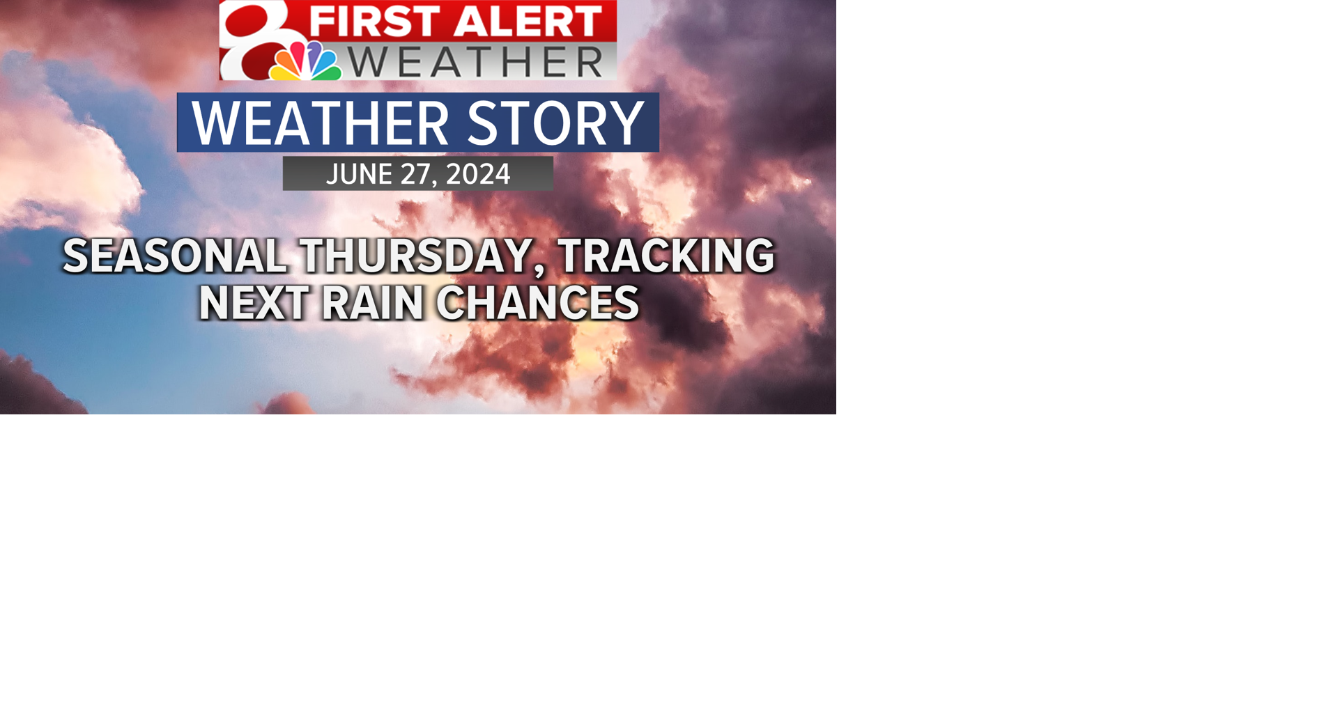 Forecast: Seasonal Thursday, tracking next rain chances | Weather ...