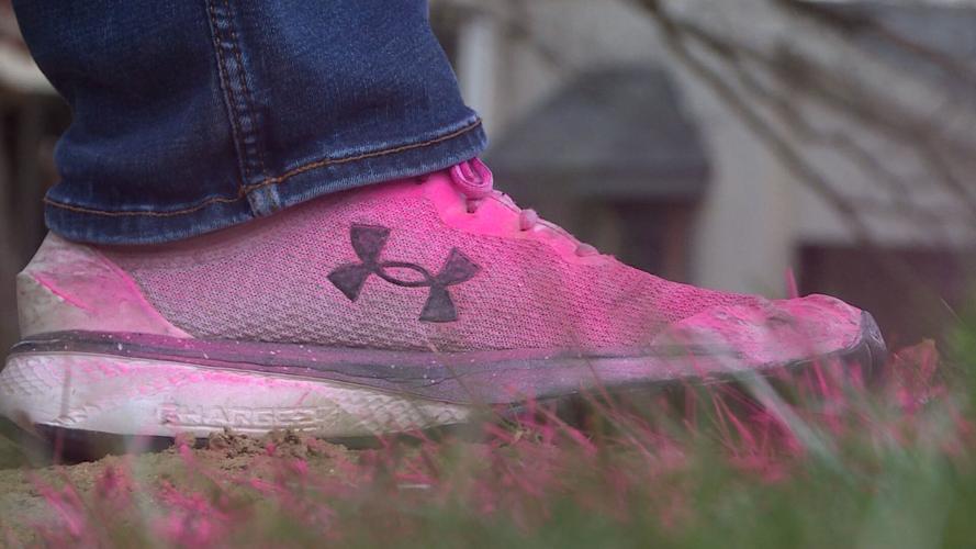 EmVP: Man paints nearly 80 pink ribbons for breast cancer awareness ...