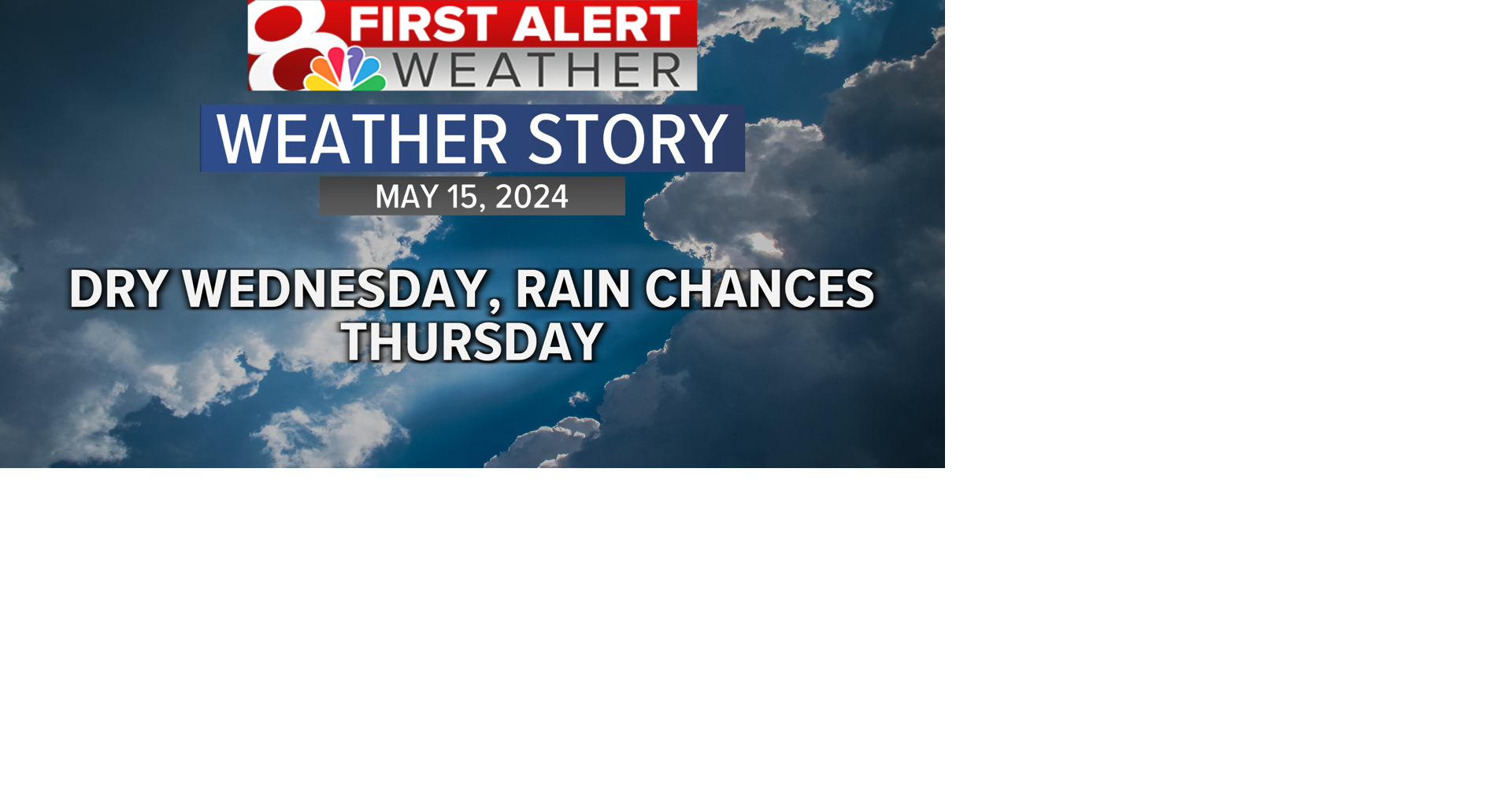 Break from the rain Wednesday, rain returns Thursday | Weather | komu.com