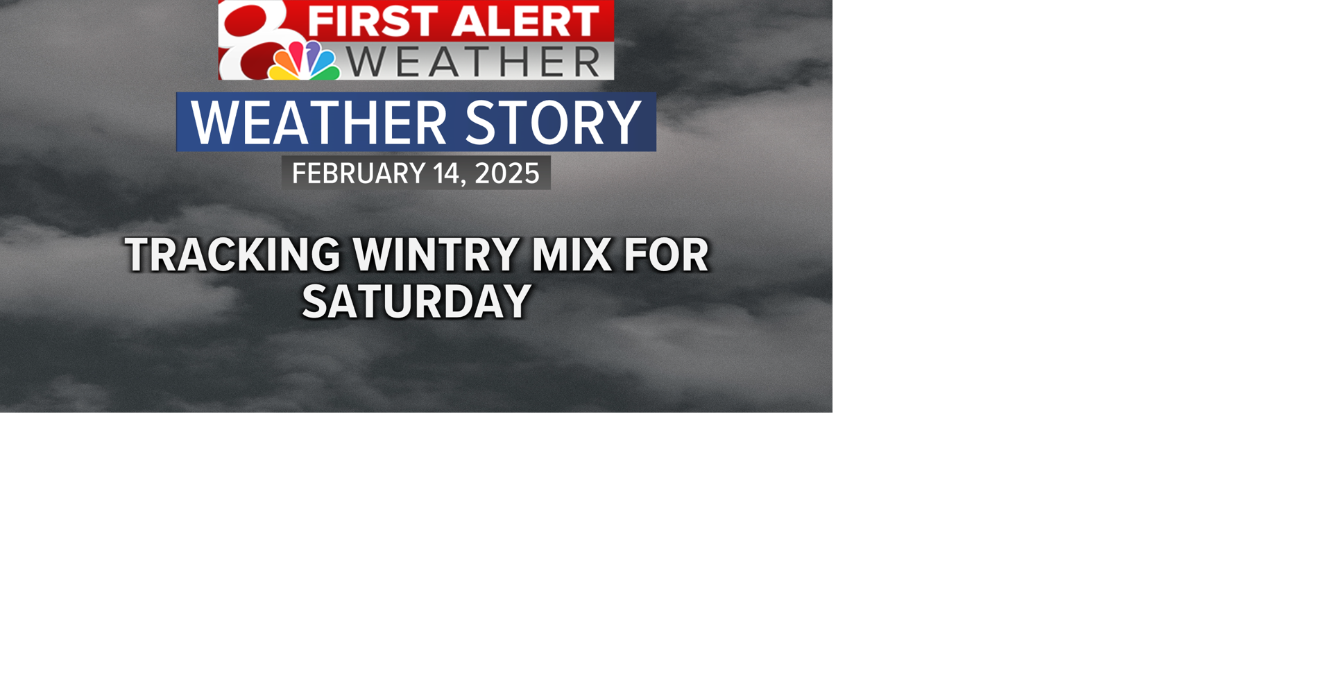 Forecast: Wintery mix on Saturday and a drastic cool down | Weather ...
