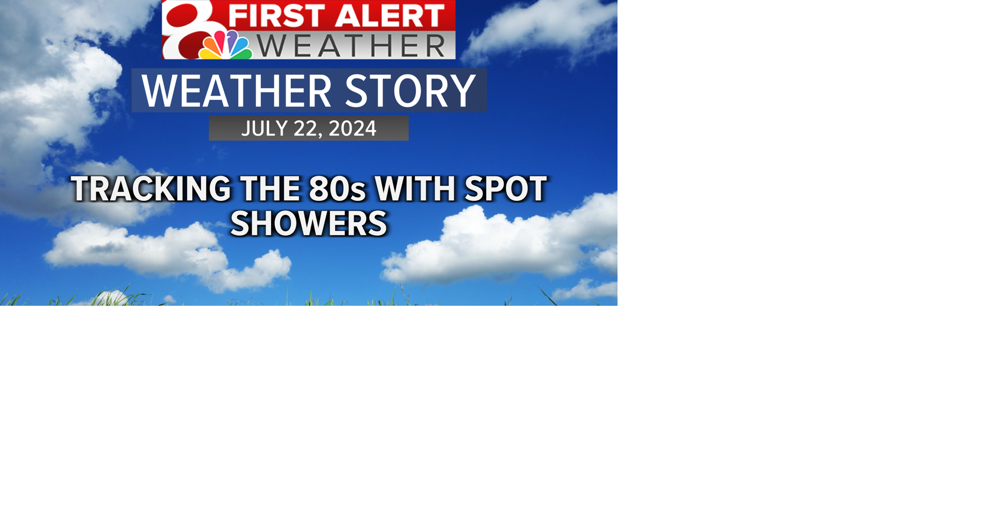 Forecast: Tracking the 80s with spot showers | Weather | komu.com
