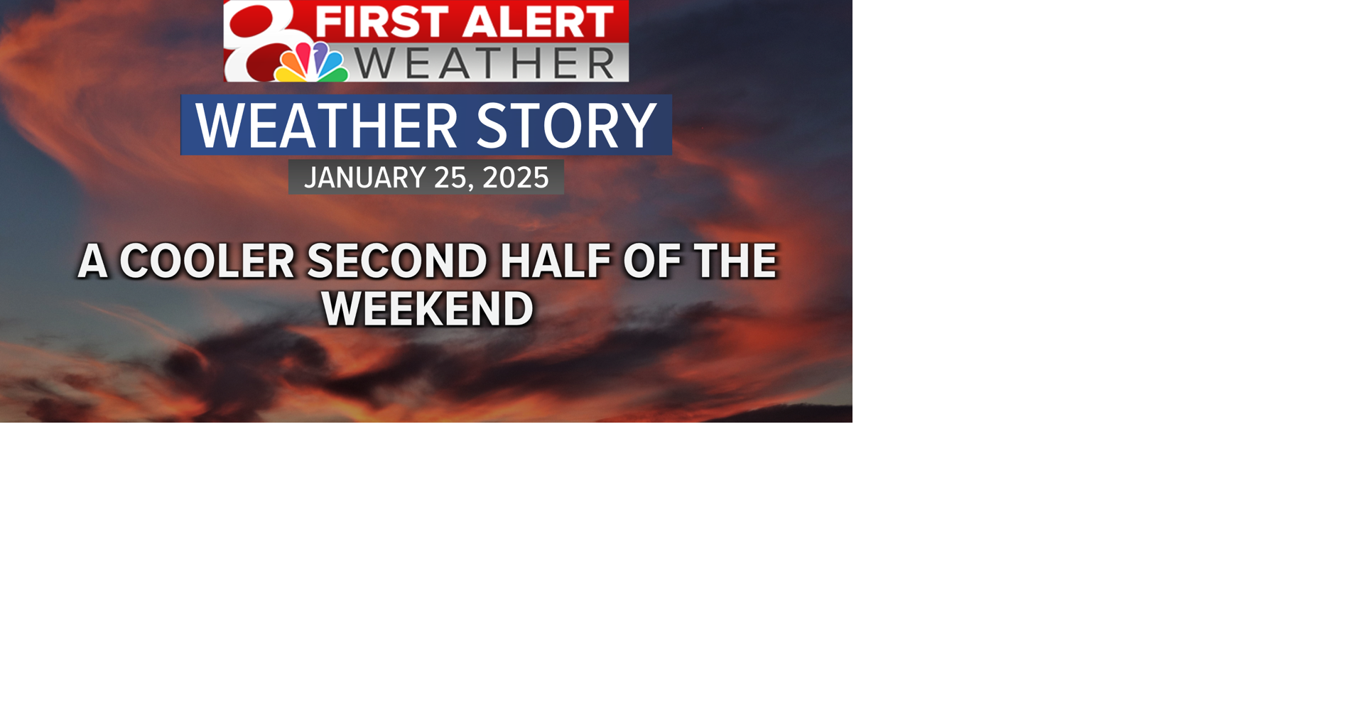 Forecast: A cooler second half of the weekend. | Weather | komu.com