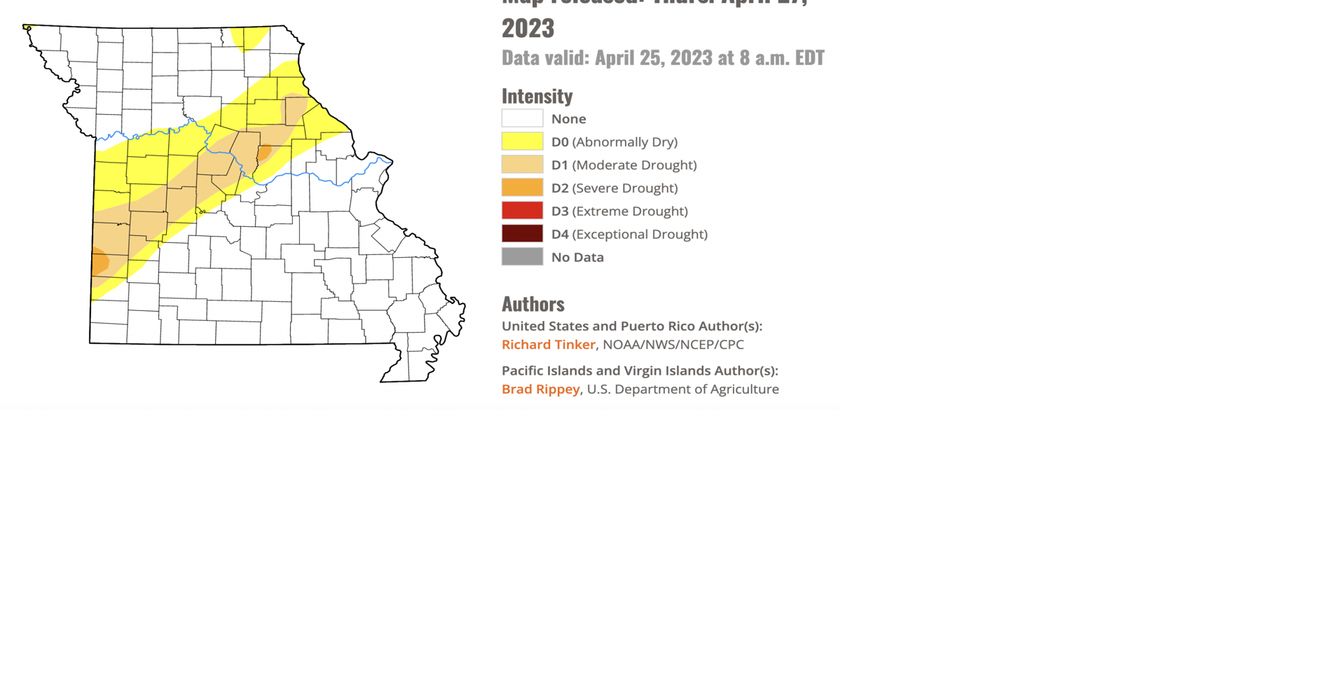 Missouri Drought in April 2023 | | komu.com