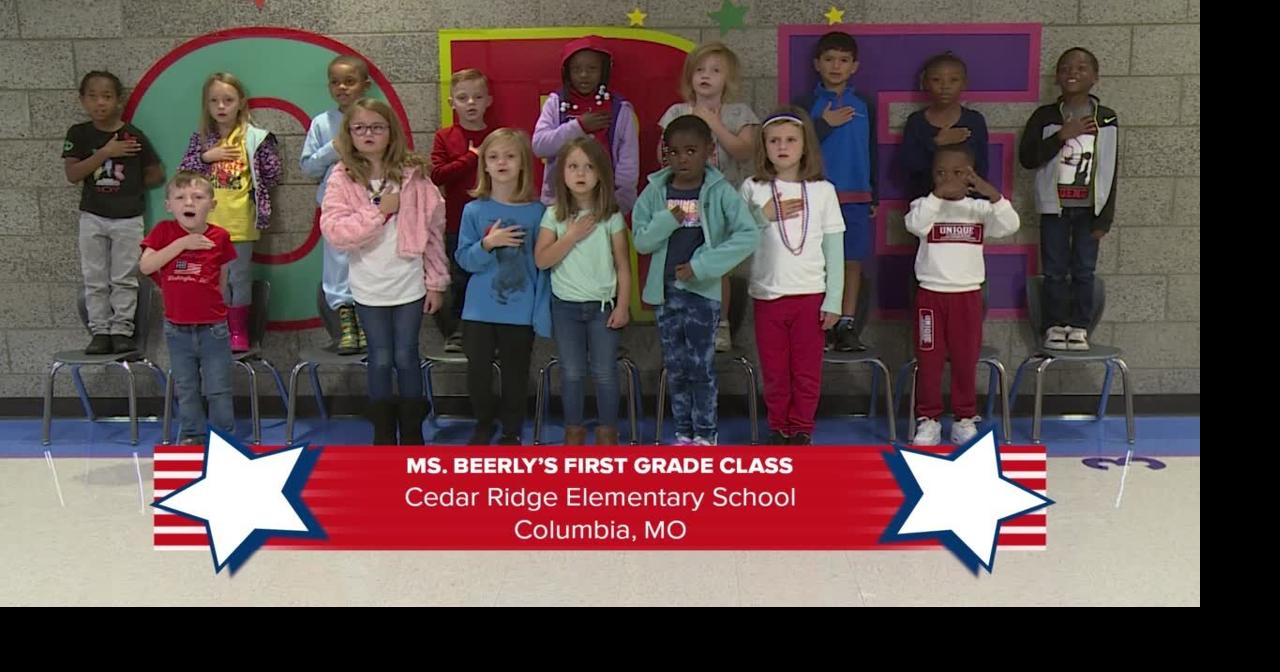 Cedar Ridge Elementary - Ms. Beerly's 1st Grade Class | Daily Pledge ...