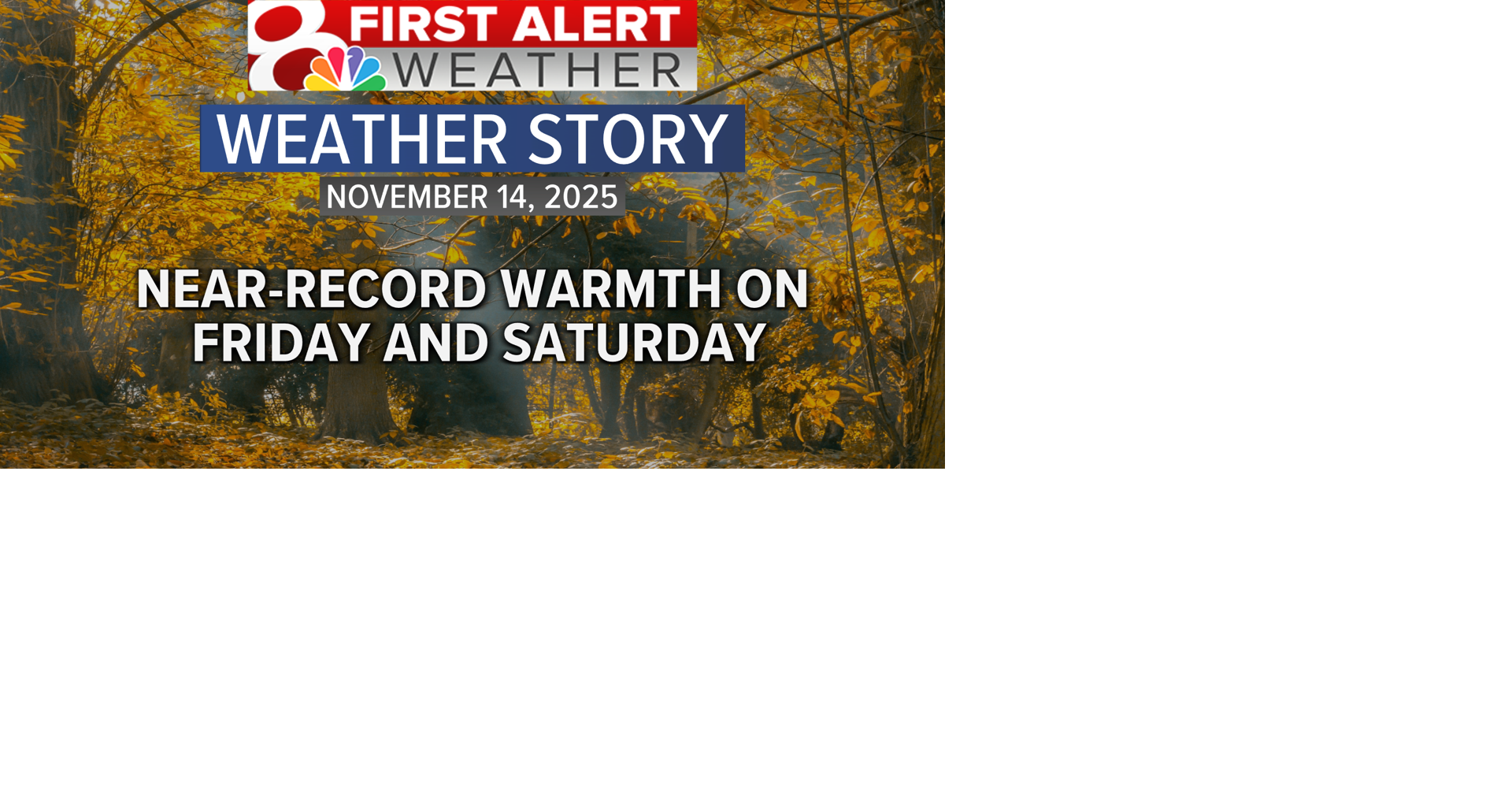 Forecast: Extremely warm high temperature tomorrow, cool weather ...