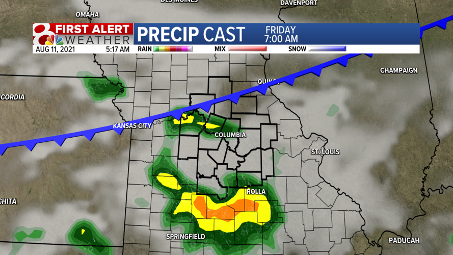 Forecast: Morning storms possible, then back to big heat until Friday ...