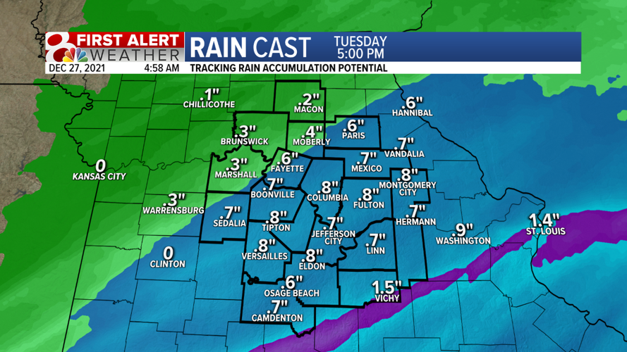 Forecast: Details on Tuesday's heavy rain and a mid-week cool down ...