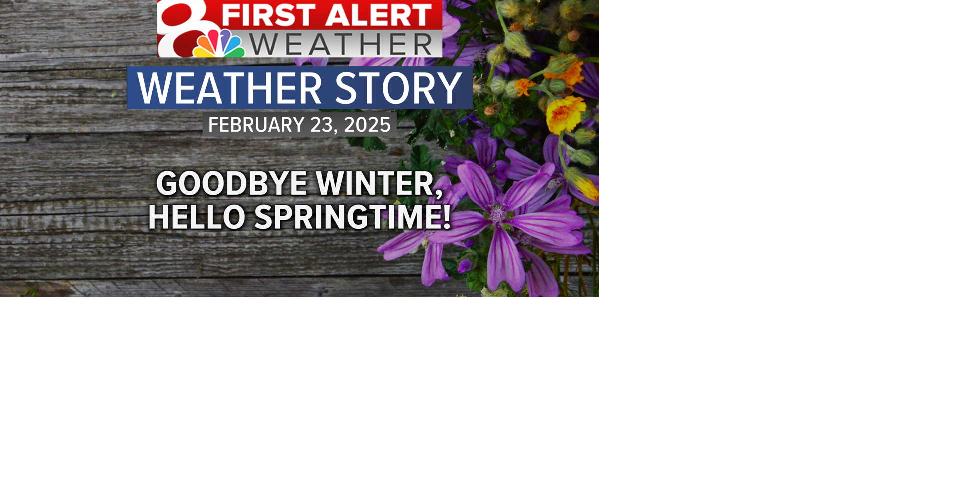 Forecast: Goodbye winter, hello spring! | Weather | komu.com