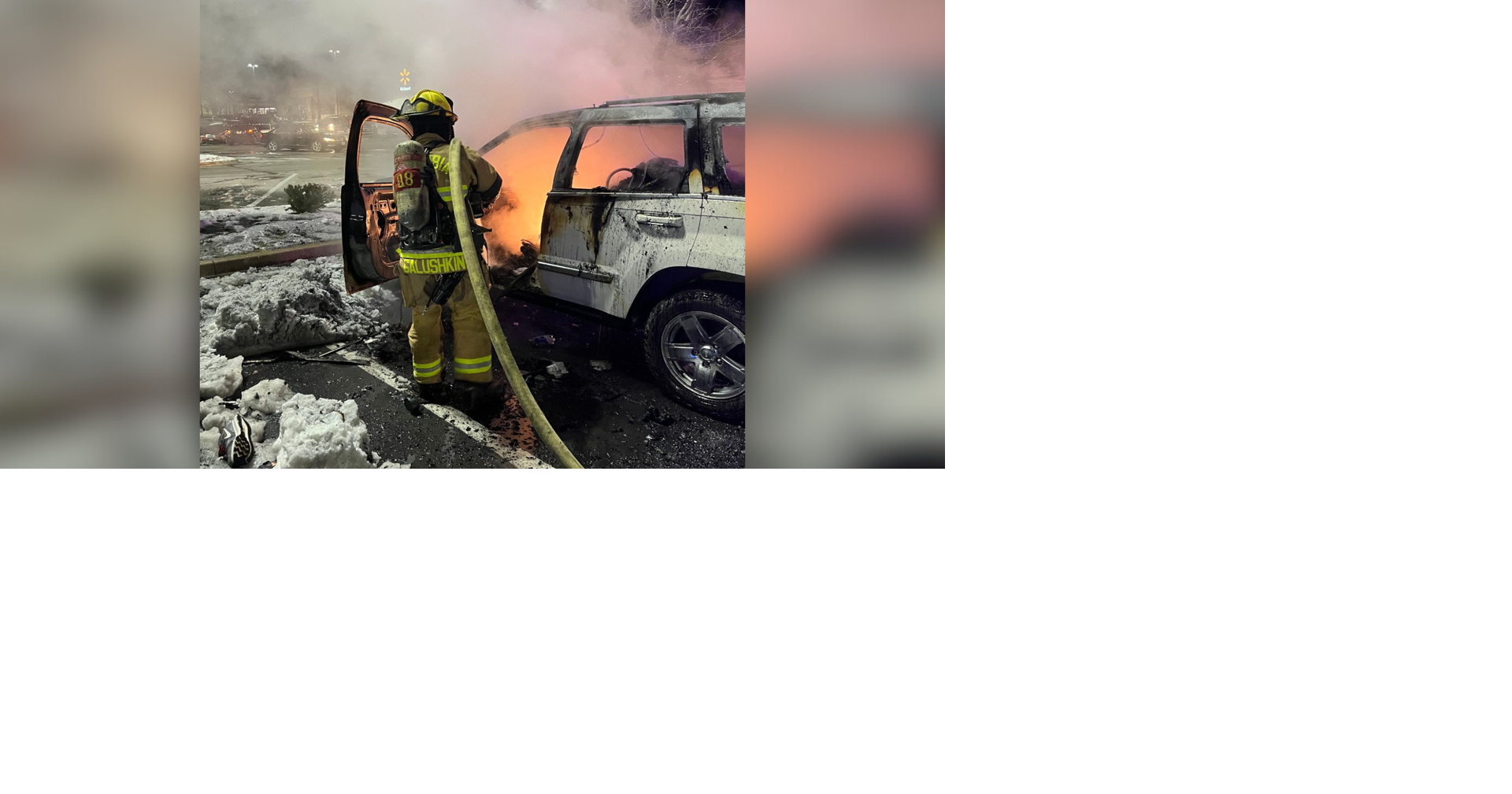One injured in vehicle fire at Grindstone Walmart Monday night | Mid ...