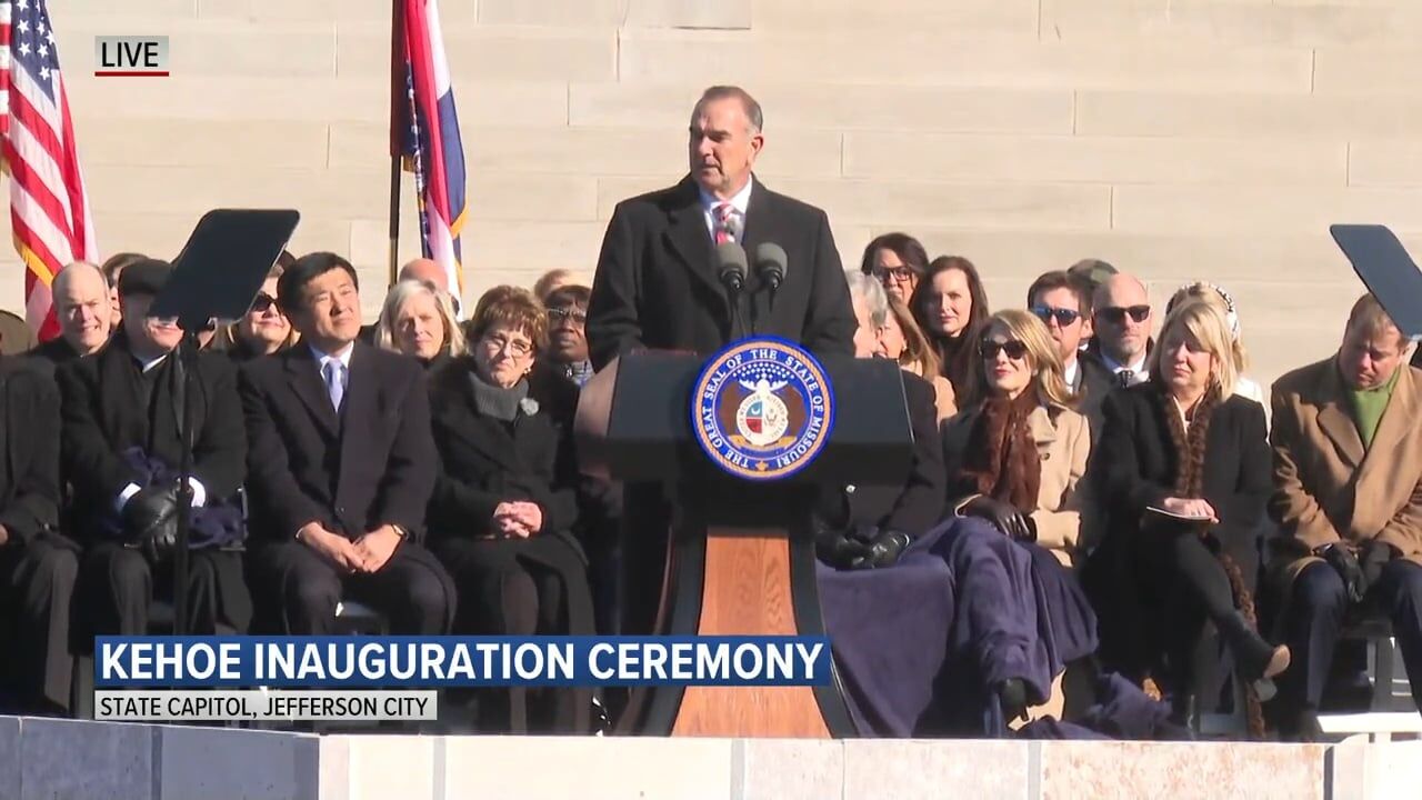 Mike Kehoe sworn in as Missouri's 58th governor | State News | komu.com