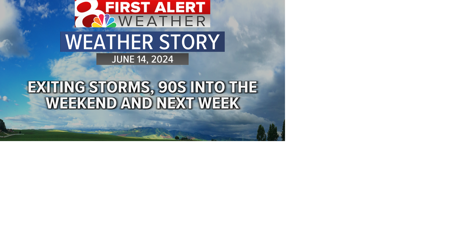 Forecast: Exiting storms, 90s into the weekend | Weather | komu.com