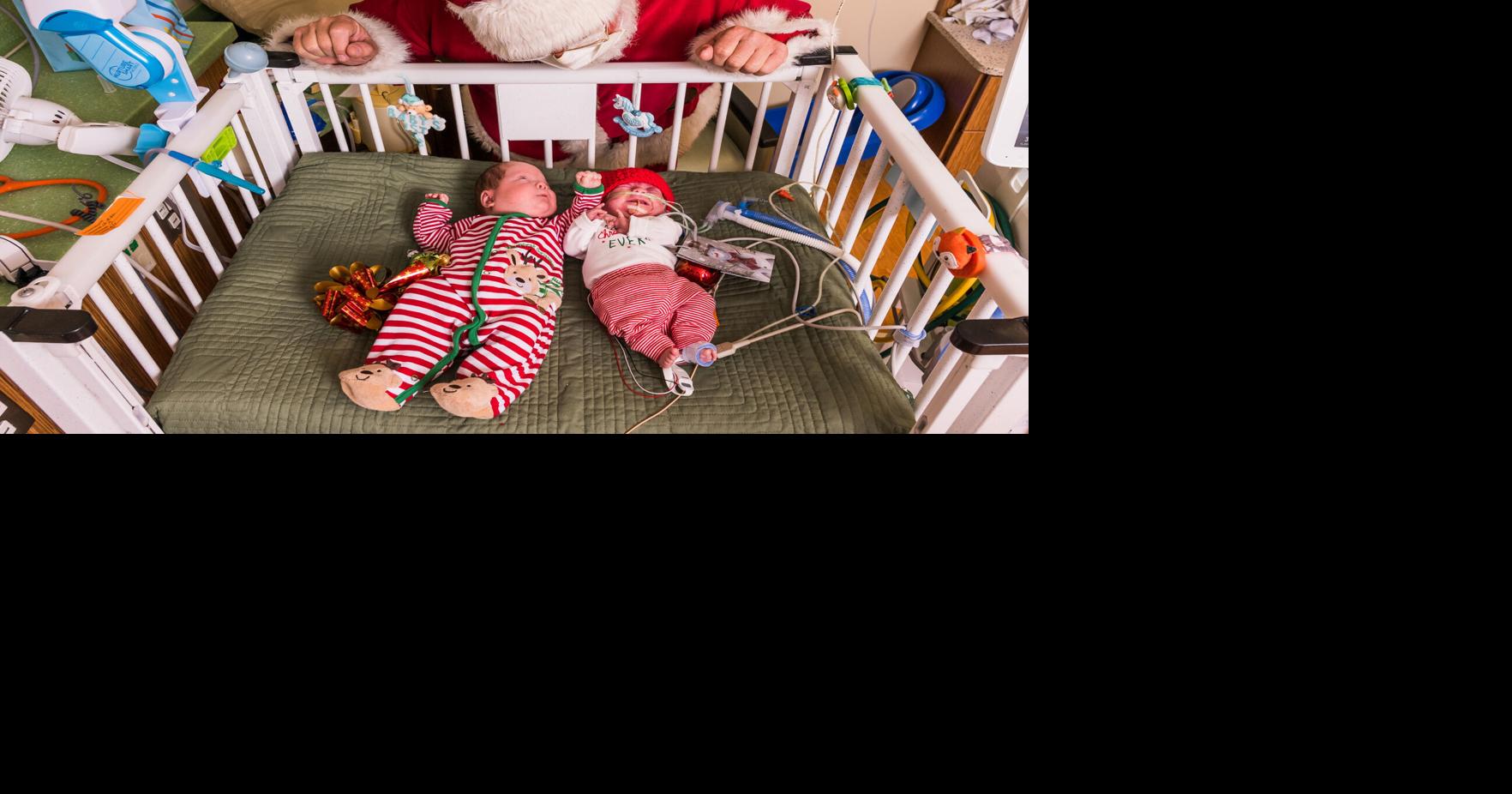 Behind the scenes photos of Santa at the MU Health Care NICU | Mid ...
