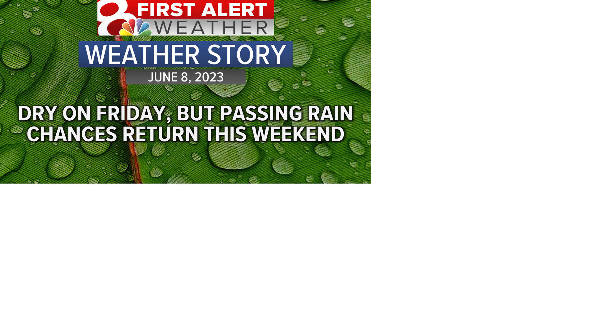 Forecast: A weekend rain chance | Weather | komu.com