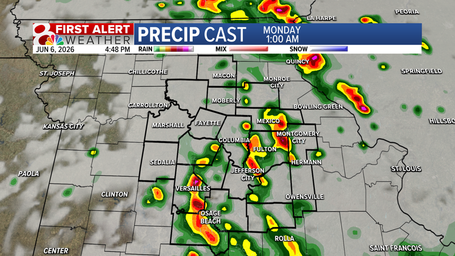 Scattered showers and thunderstorms before warm, humid conditions ...