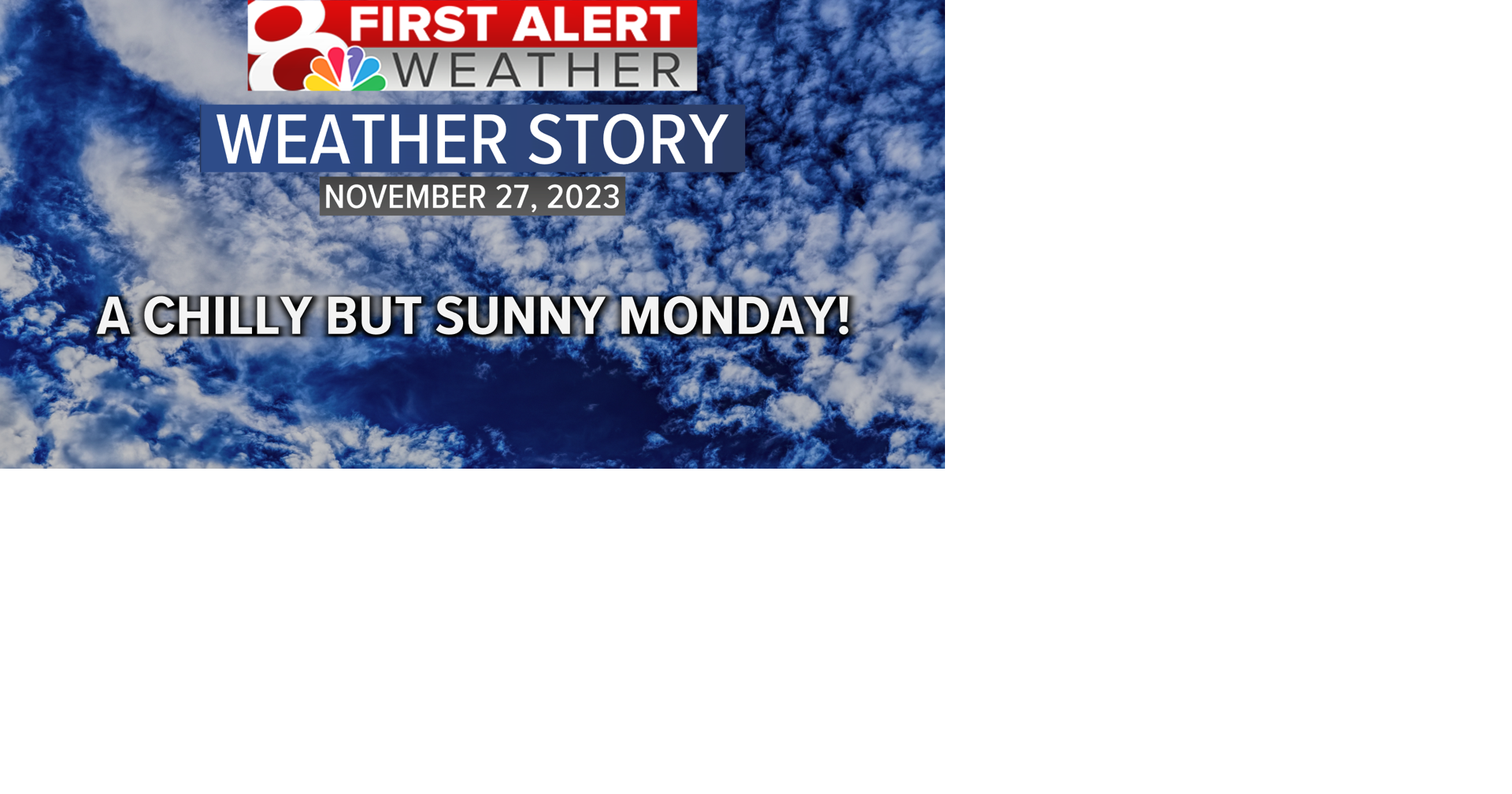 Forecast: A chilly day with some sunshine! | Weather | komu.com