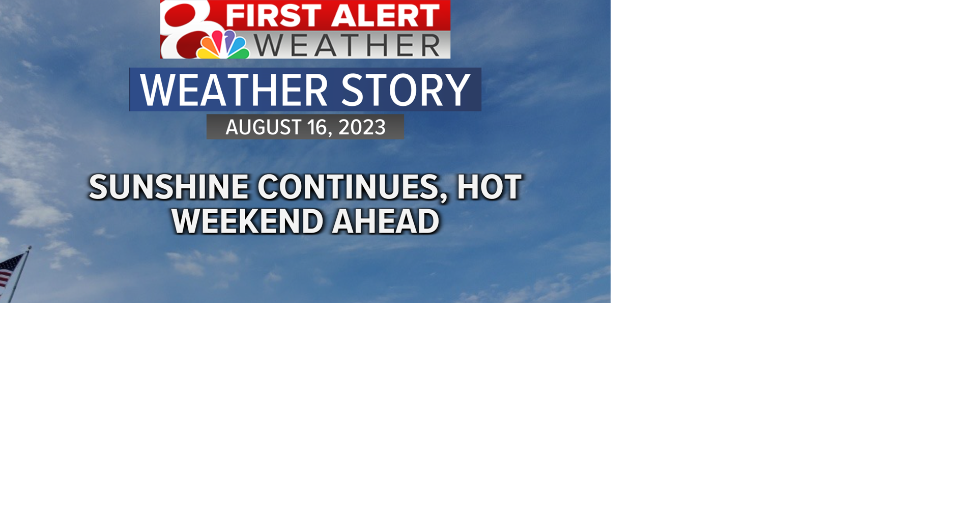 Slightly Warmer Temperatures, Staying Sunny | Weather | komu.com