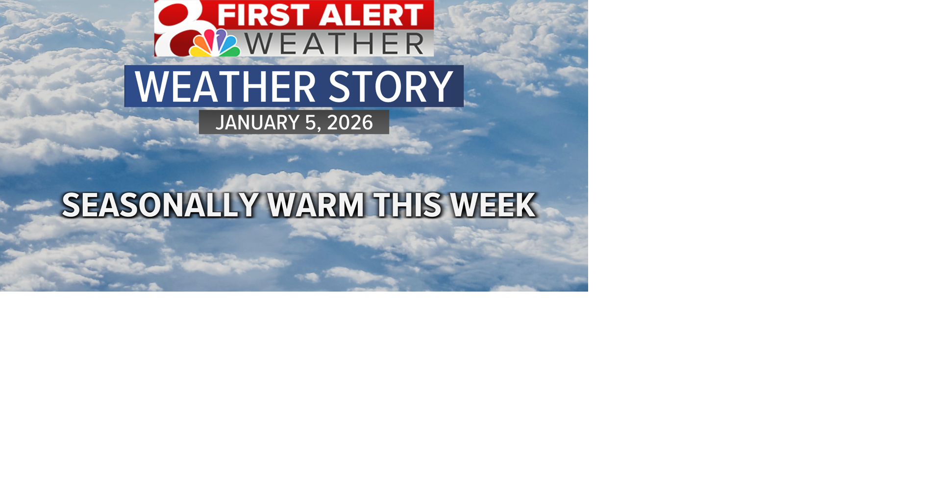 Forecast: Seasonally warm for the first full week of January | Weather ...