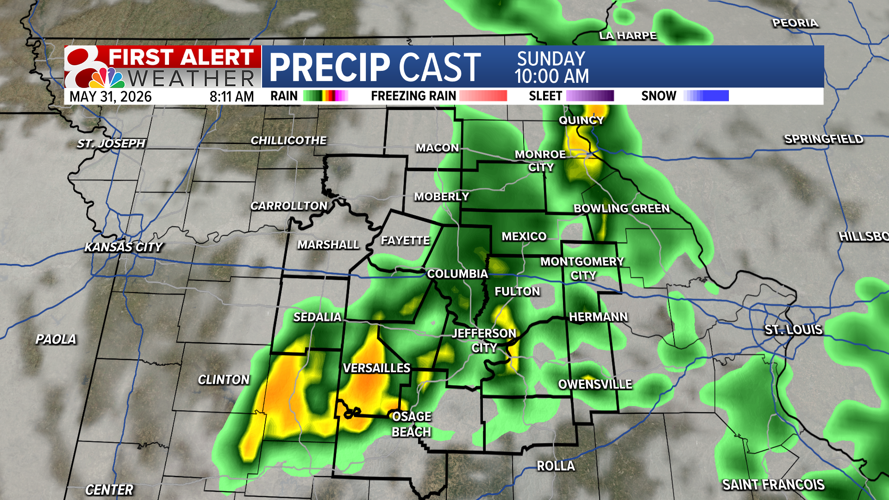 Forecast: Wet and Humid into Monday with dry sunny days ahead | Weather ...