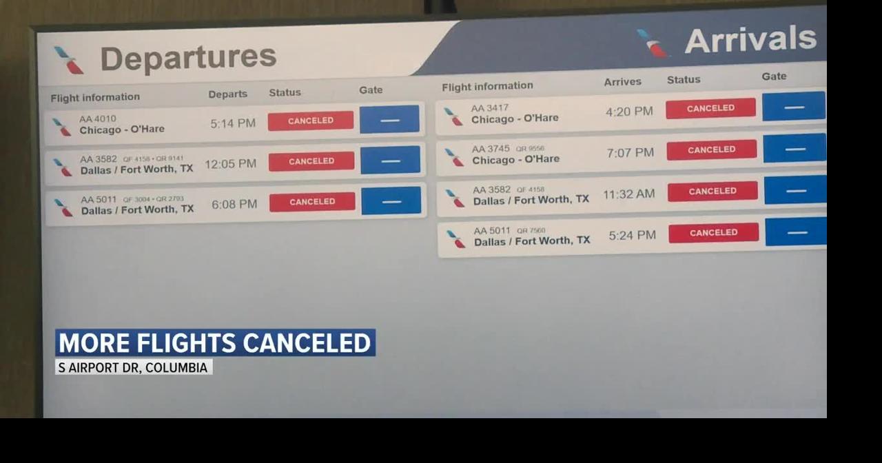 COU flight cancelations extend to Wednesday | Mid-Missouri News | komu.com