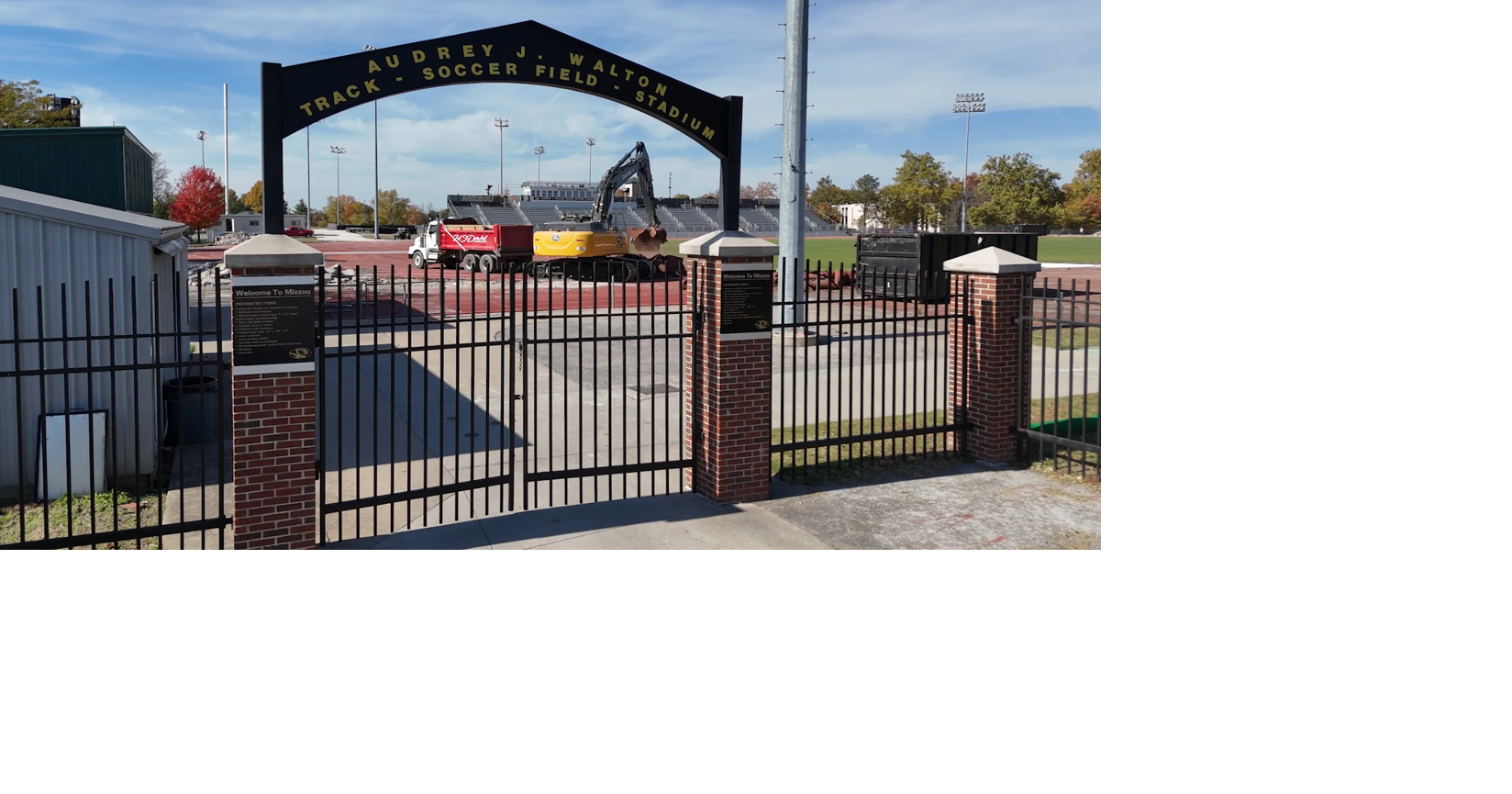 Audrey J. Walton Track-Soccer Stadium is under demolition | Mizzou Xtra ...
