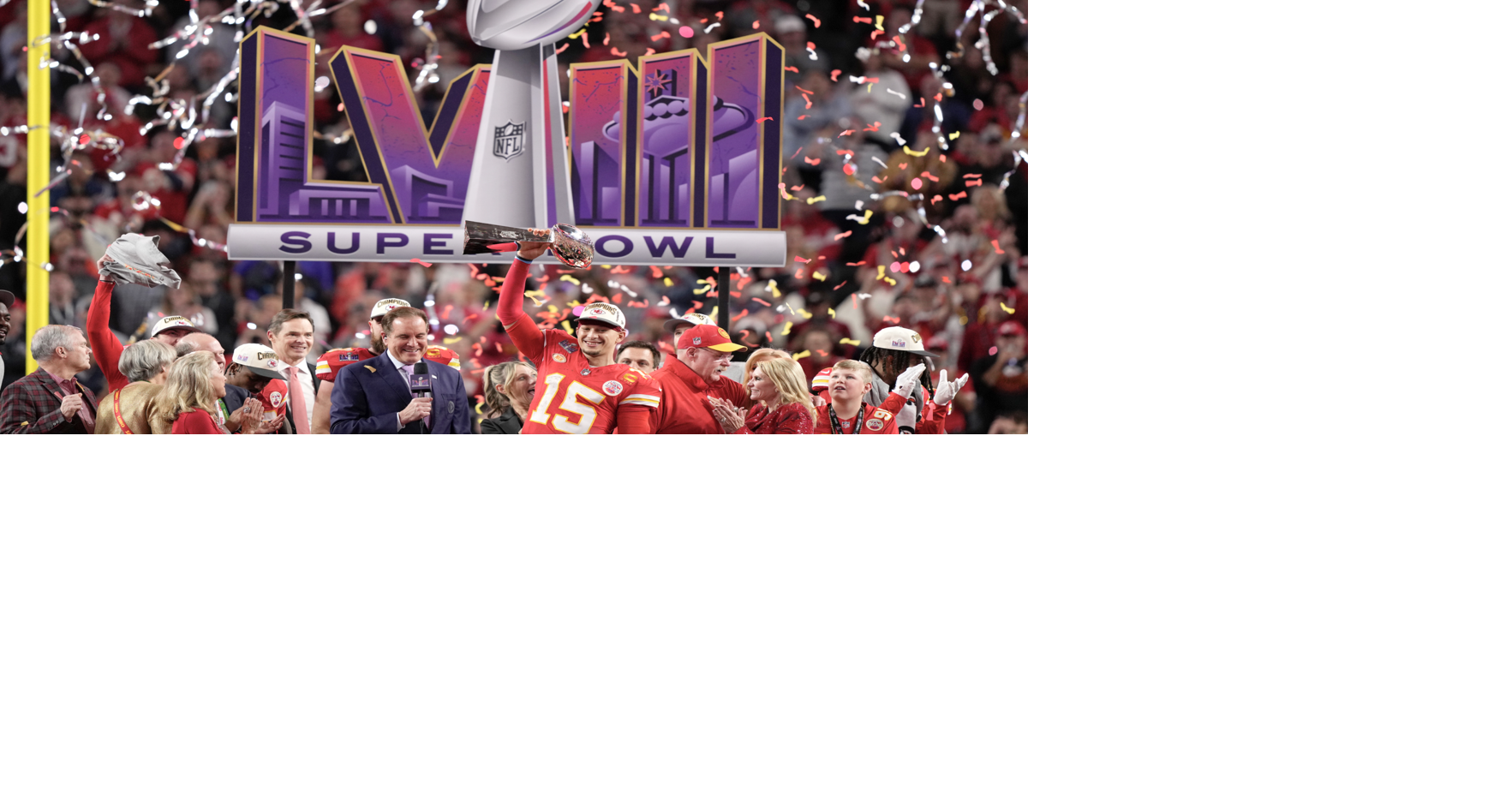 Mahomes leads the Chiefs on a TD drive to win his third ring and third ...