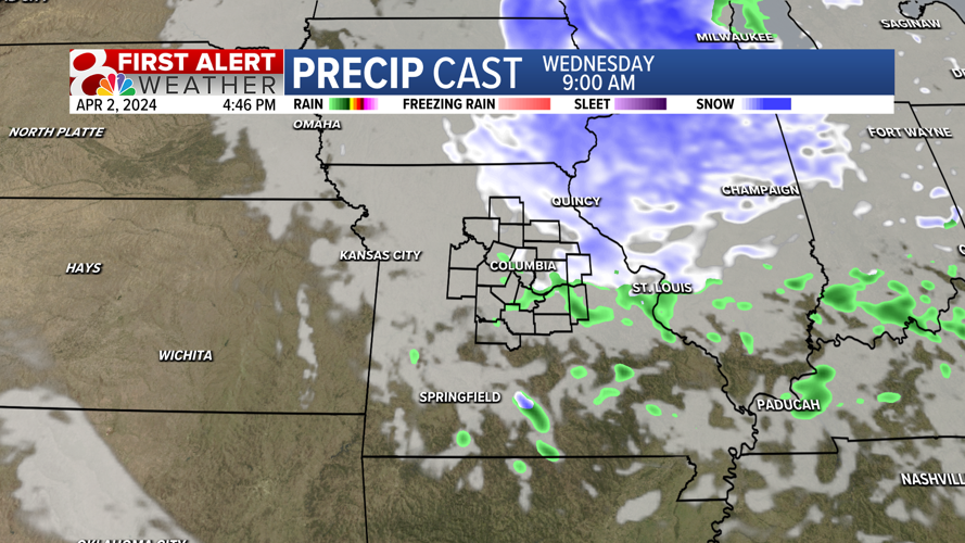 Forecast: Windy and cool for Wednesday | Weather | komu.com